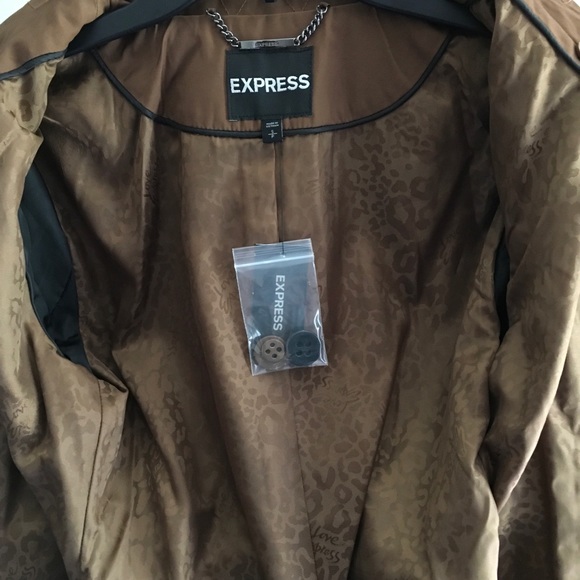 Express | Jackets & Coats | Nwt Express Small Coat Brown Brand New ...